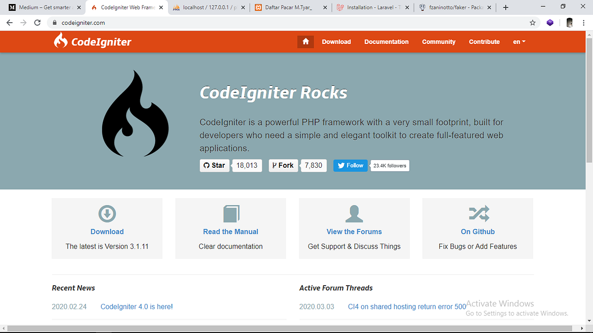 Instalasi dan Pengaplikasian Codeigniter 3.1 | by M Tyar | Medium