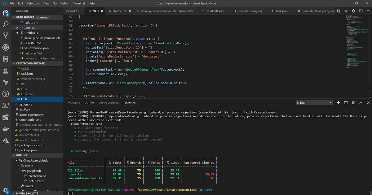 Authoring Azure Devops Task — Testing Strategy 3 By Tsuyoshi Ushio Medium