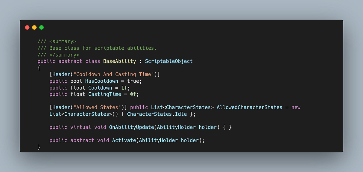 Create an ability system using Scriptable Objects | by Daniel Ercilio ...