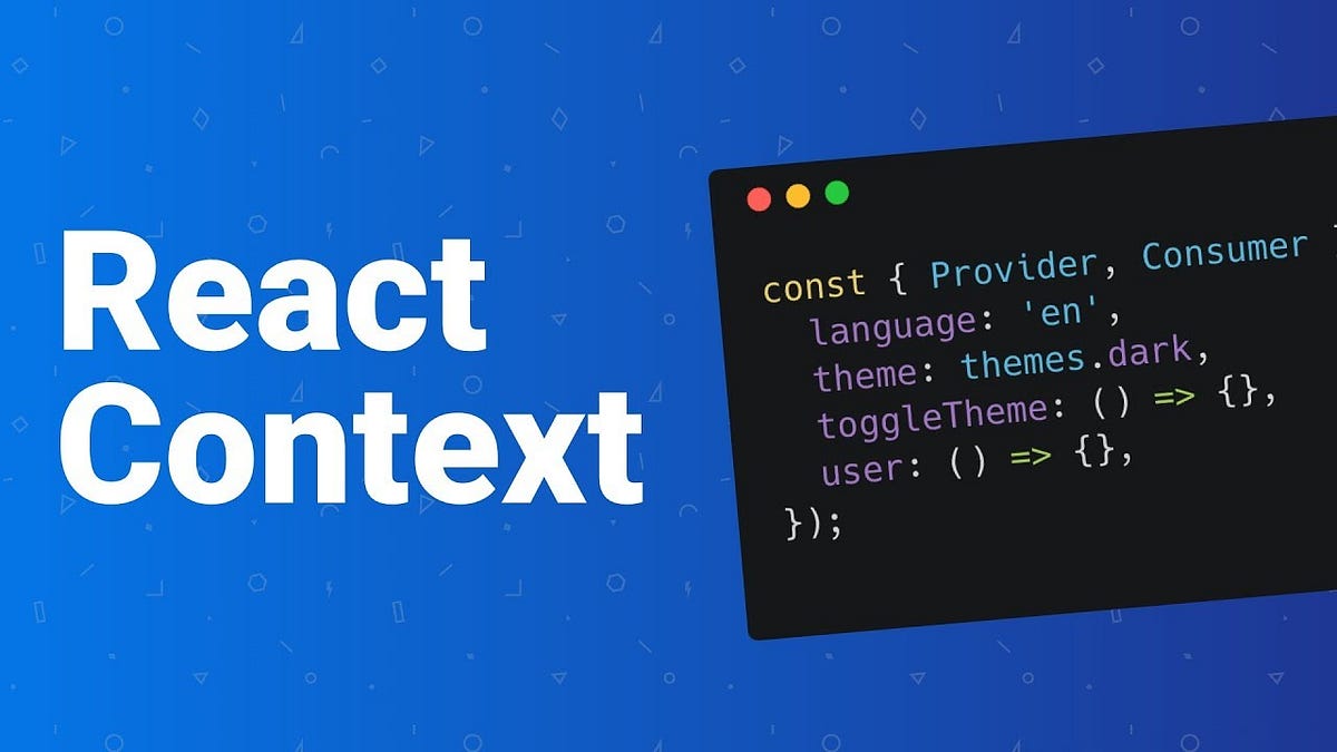 React Context API. In a typical React application, data is… | by Mazhar Molvi | Medium