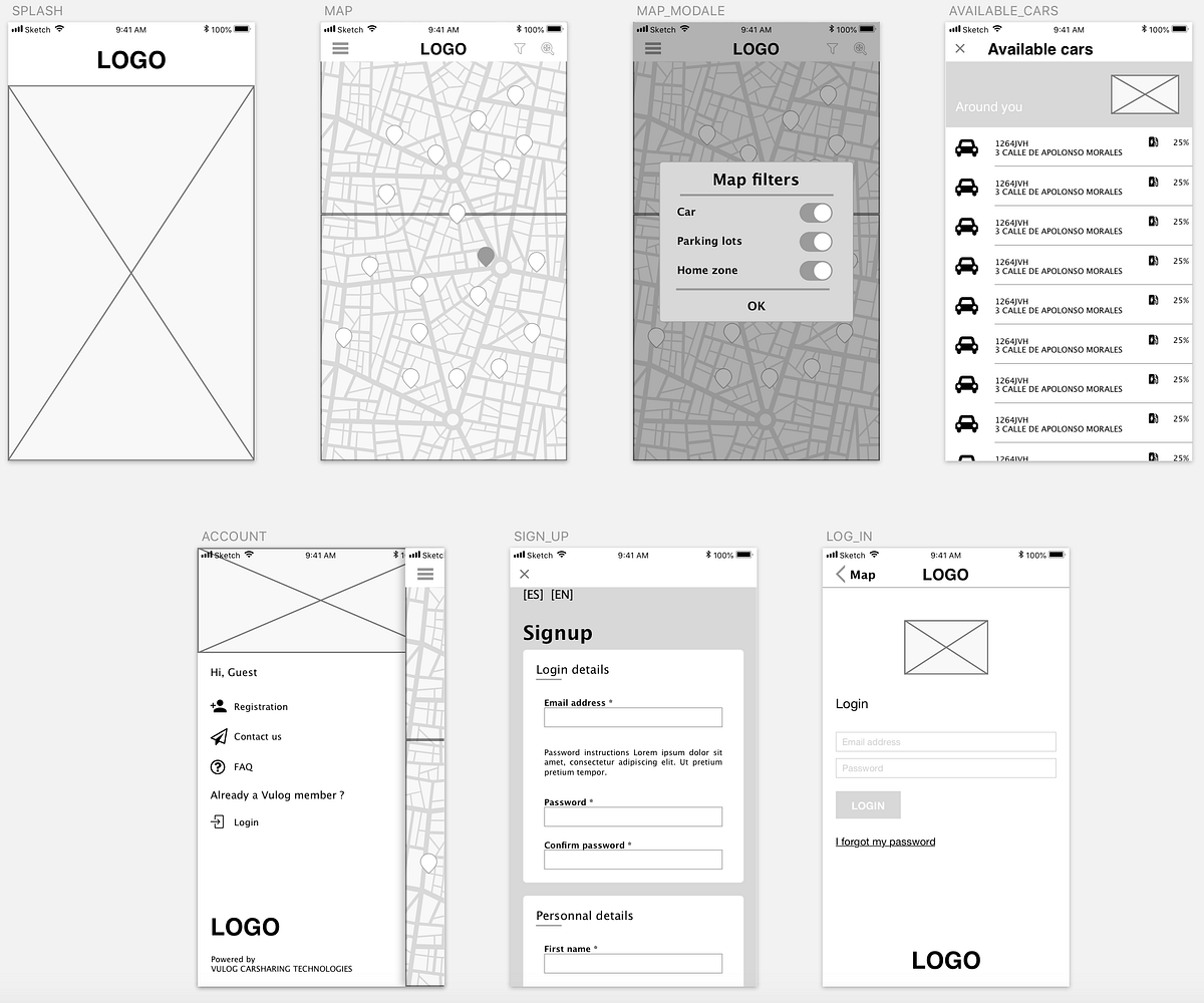 Sketch Wireframing Challenge. Last exercise of the Sketch exercises ...