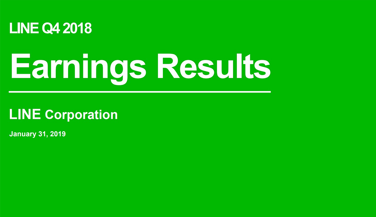 LINE Earnings Watch. LINE Corporation reported Q42018 and… | by Norbert Gehrke | Tokyo FinTech ...