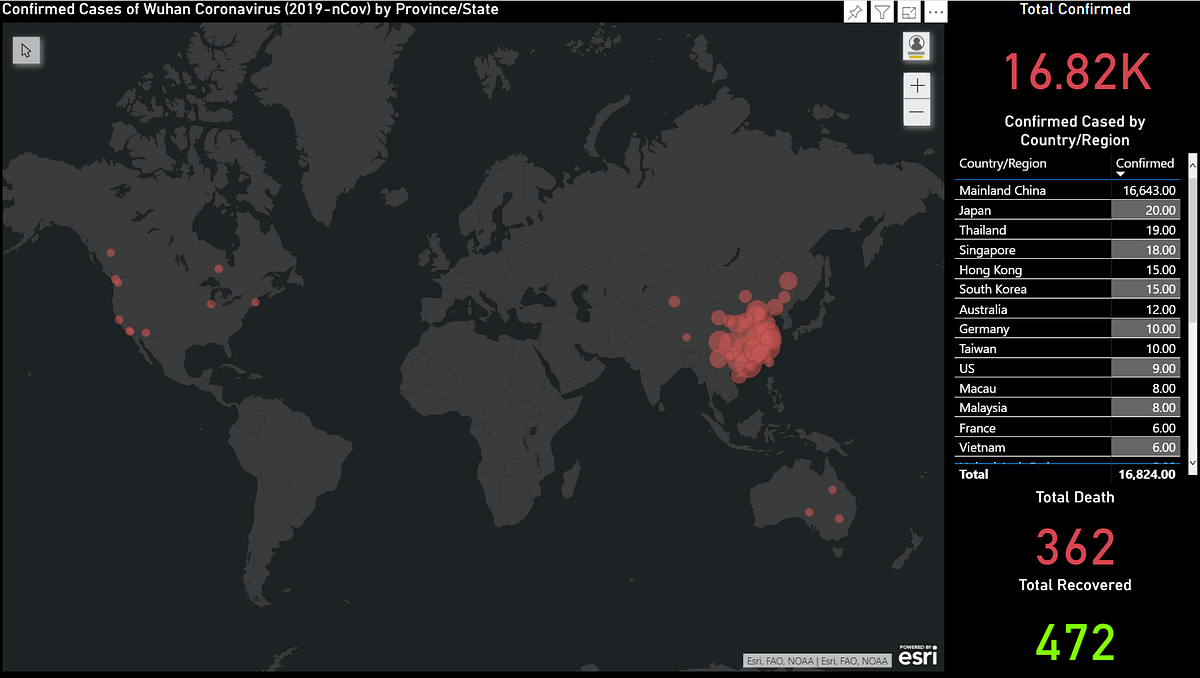 Map visualization for Wuhan Coronavirus (2019-nCov) cases in Hong Kong by GeoPy (Google Map ...