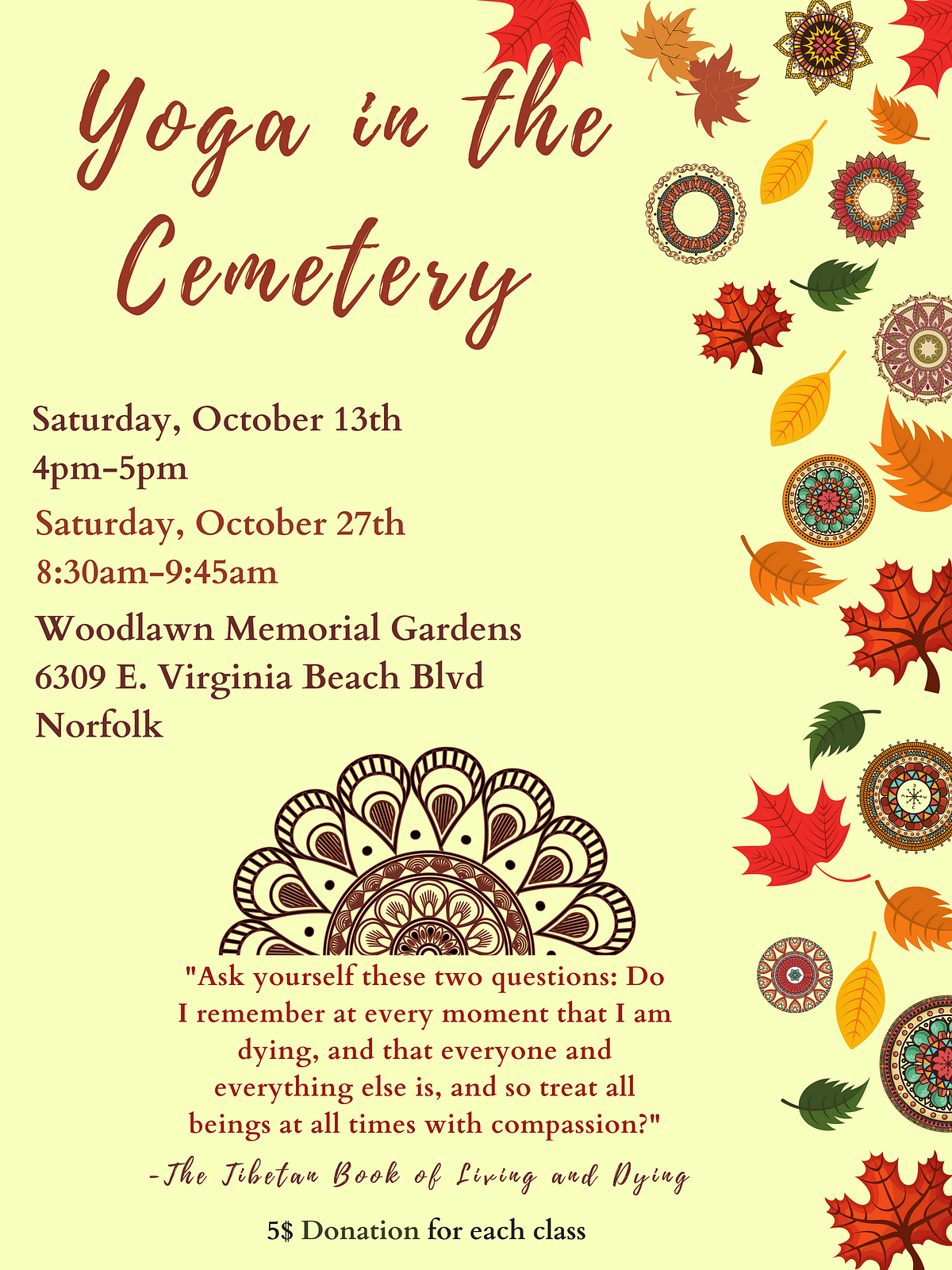 Yoga in the Cemetery. Yoga in the Cemetery — From vision to… | by ...