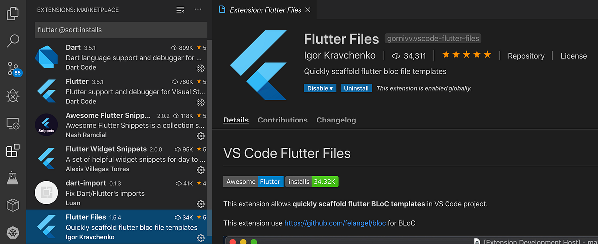 #1.269 — Flutter Files. Обновил расширение Flutter Files для… | by Igor ...