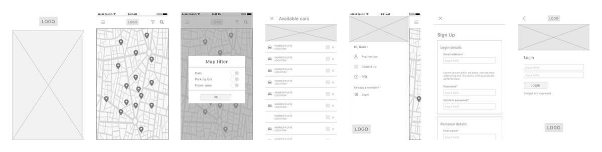 Exercise: Wireframing in Sketch. Hey, this is an exercise from my UX/UI ...