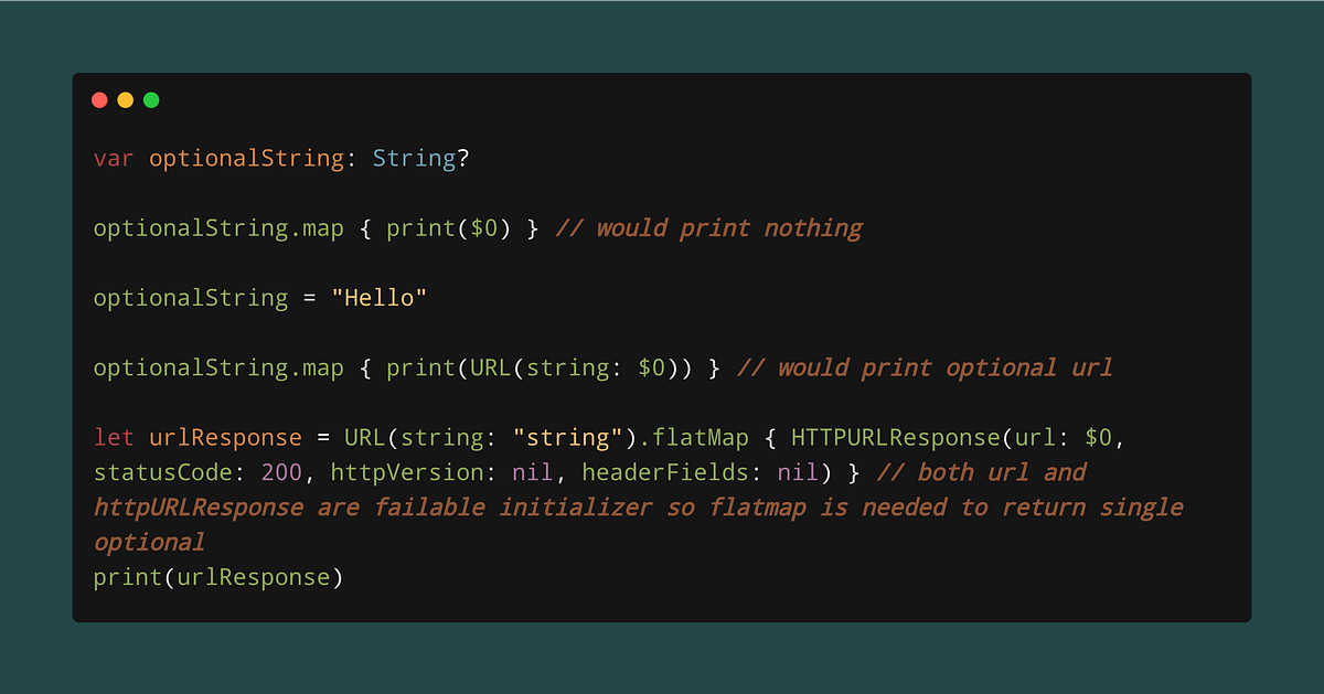 #SwiftTips1: Unwrapping swift optionals with map/flatmap | by Aaina ...