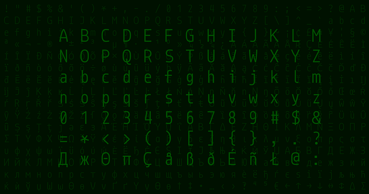 Designing a Coding Font. General design thoughts and a slightly… | by ...