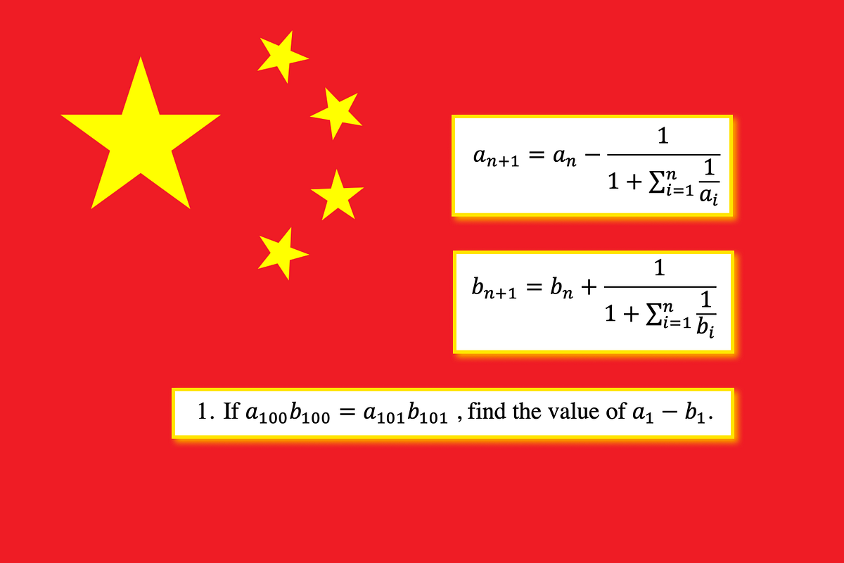 A Nice Algebra Problem from the 2023 China Math Olympiad | by Russell Lim | Nice Math Problems ...
