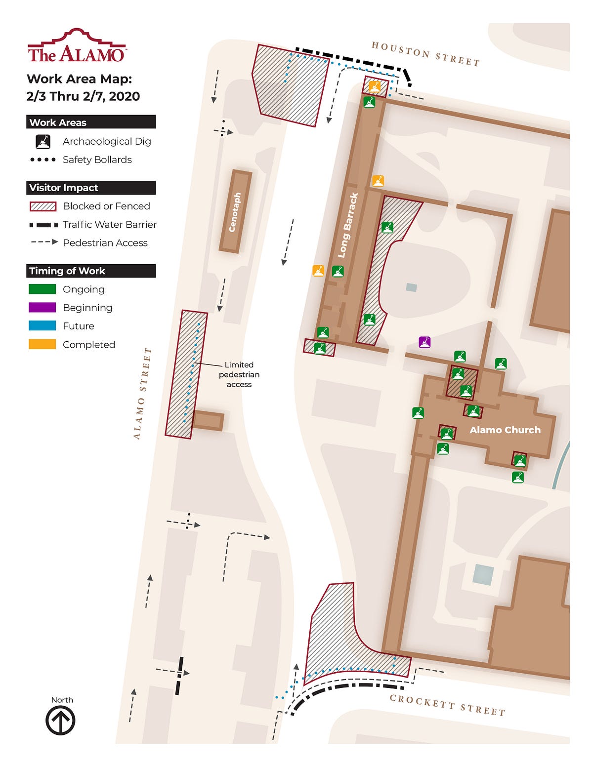 Alamo Area Work Map Week of 2/3–2/7 | by The Alamo | Save The Alamo ...