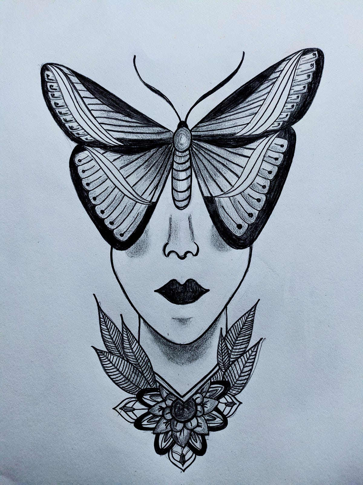 Fluttering eyes. Sketched from an inspiration on… | by Jai Desai | Medium