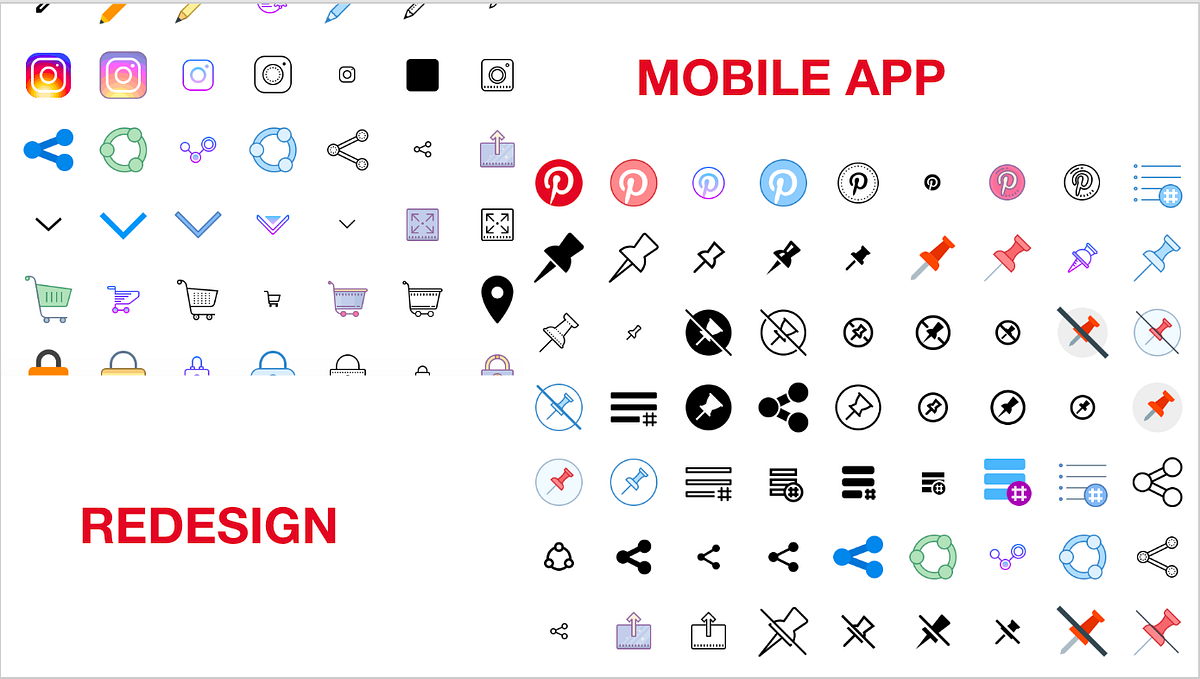 Redesigning an App, Round 1. I chose the ‘Mobile App Design’ class ...