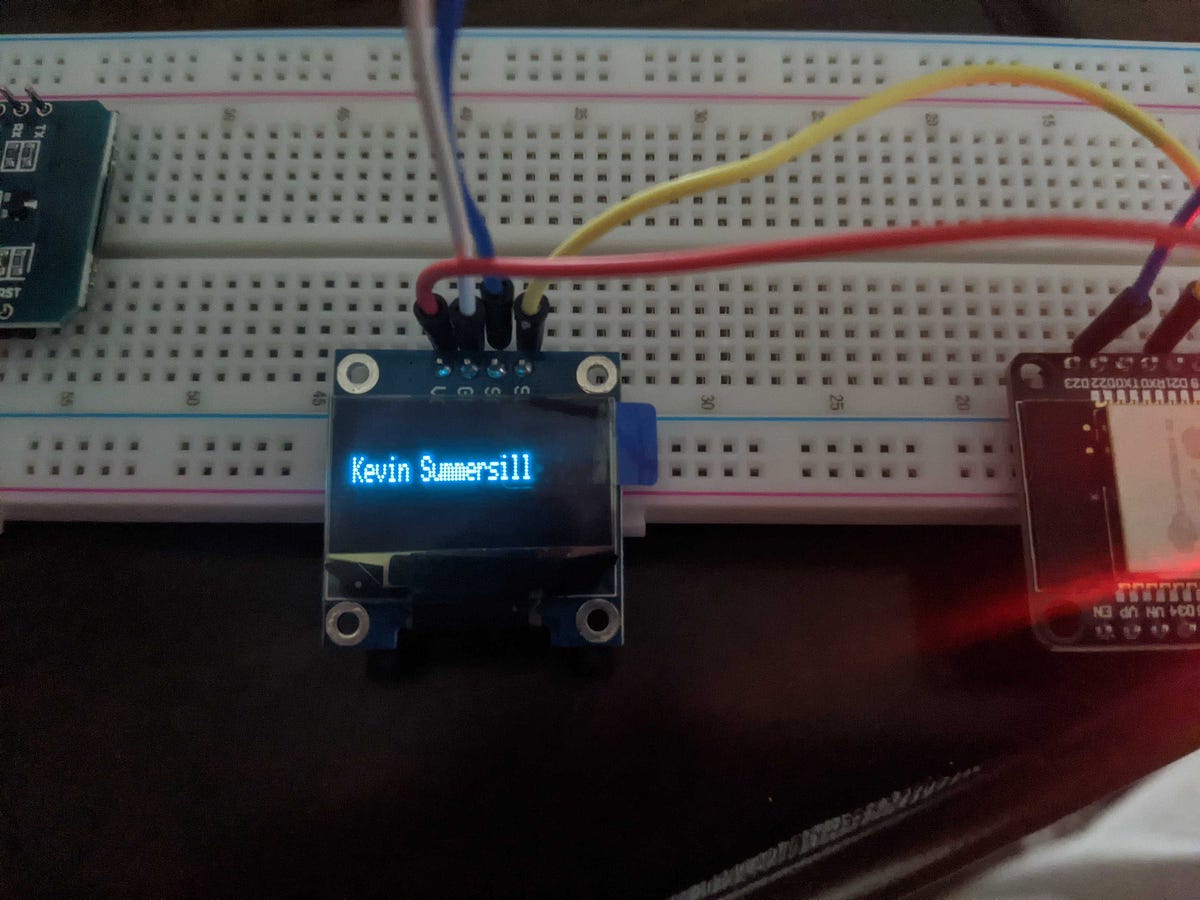 Setting Up The Iic Oled Ssd1306 By Using The Esp32 And Arduino Ied By 2755
