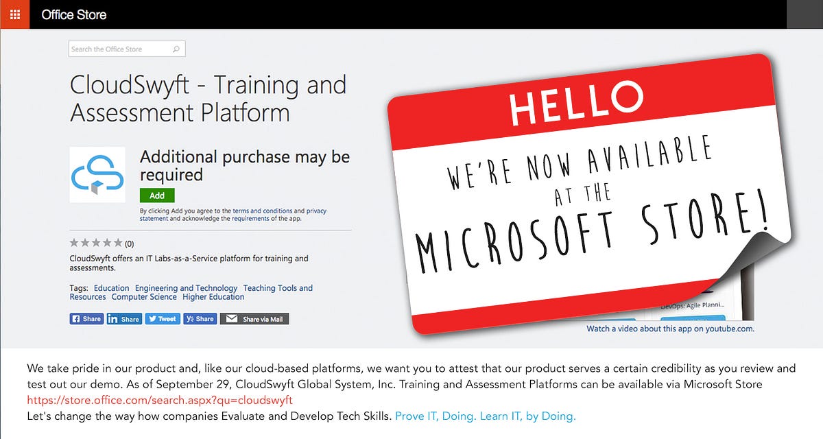 CloudSwyft NOW Available @ the Microsoft Store! | by CloudSwyft | Medium