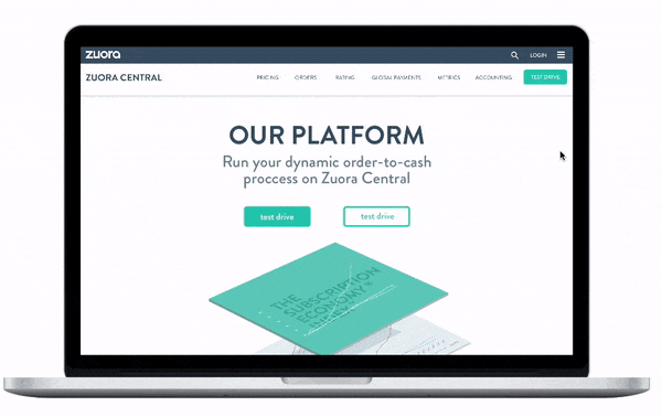 Zuora Microsite Navigation. Freedom to showcase relevant… | by Zach ...