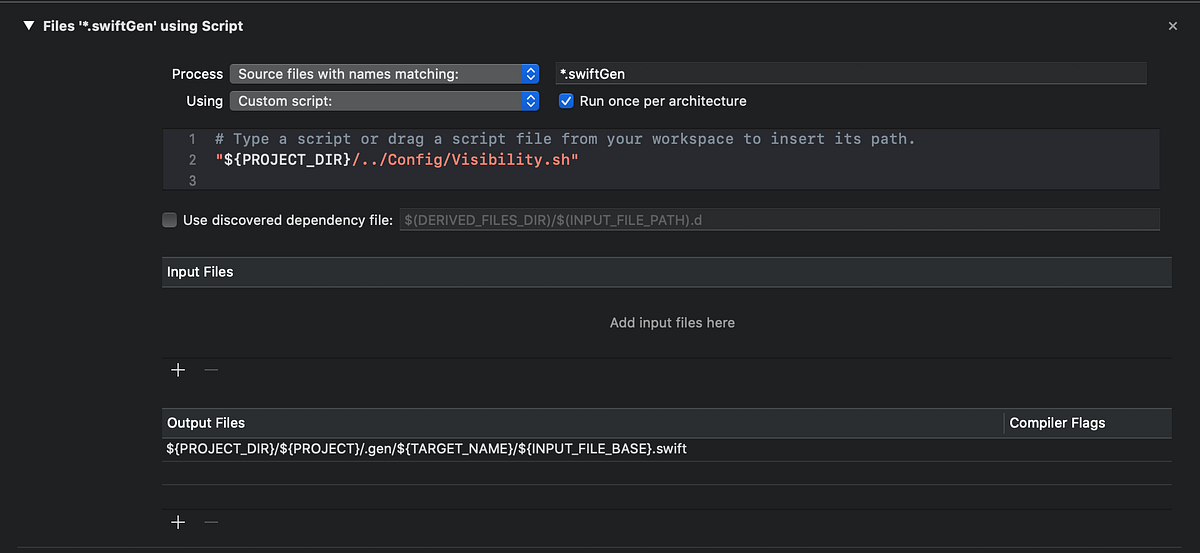 Xcode build rules for different variants of the same .swift file | by Bogdan Cosescu | Mac O ...