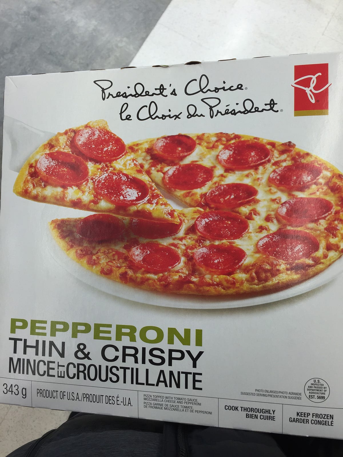The December Frozen Pizza Experiement: President’s Choice Pepperoni ...