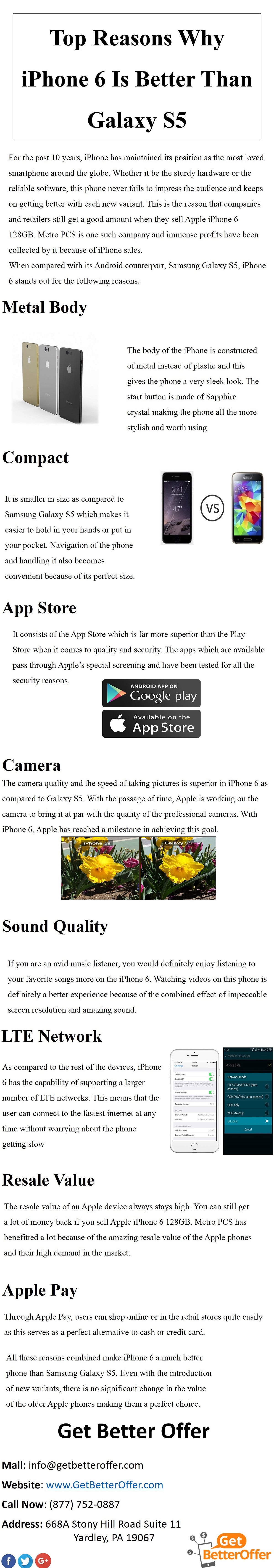 Top Reasons Why iPhone 6 Is Better Than Galaxy S5 | by Jennifer ...