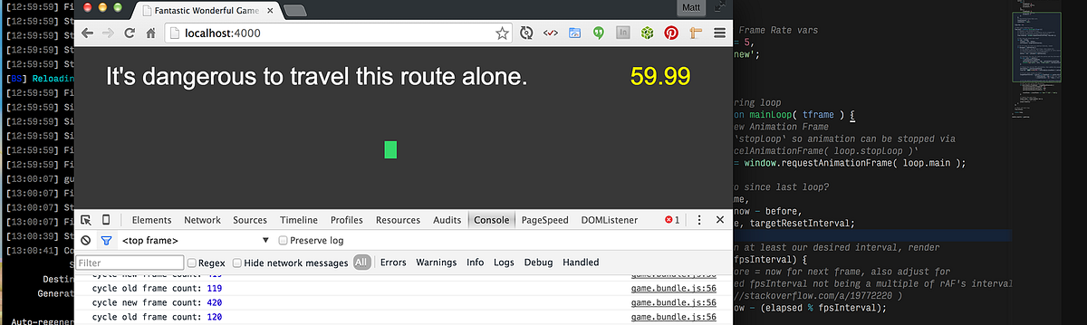 Building a simple JavaScript game — 1. A basic game engine | by Matt ...