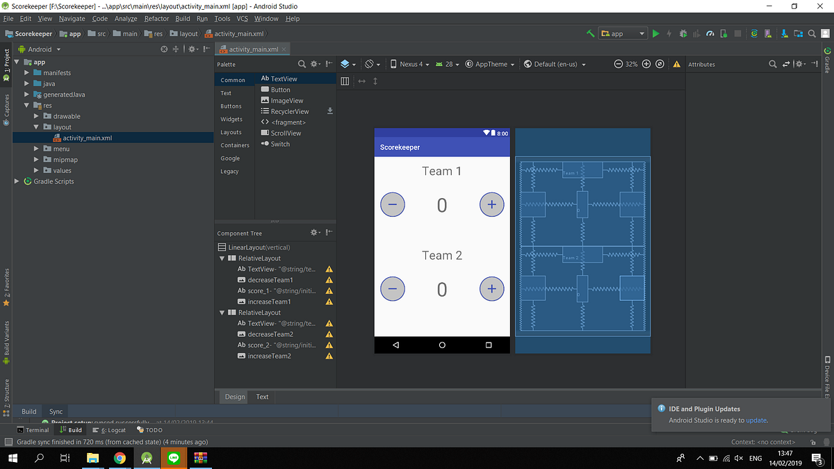 Lesson 5. Task 1: Create the Scorekeeper app | by Satya Wira Yanottama ...