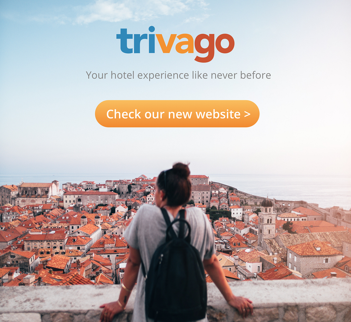 Landing page for Trivago. Daily Challenge #003 | by Rebeca Natalie | Medium