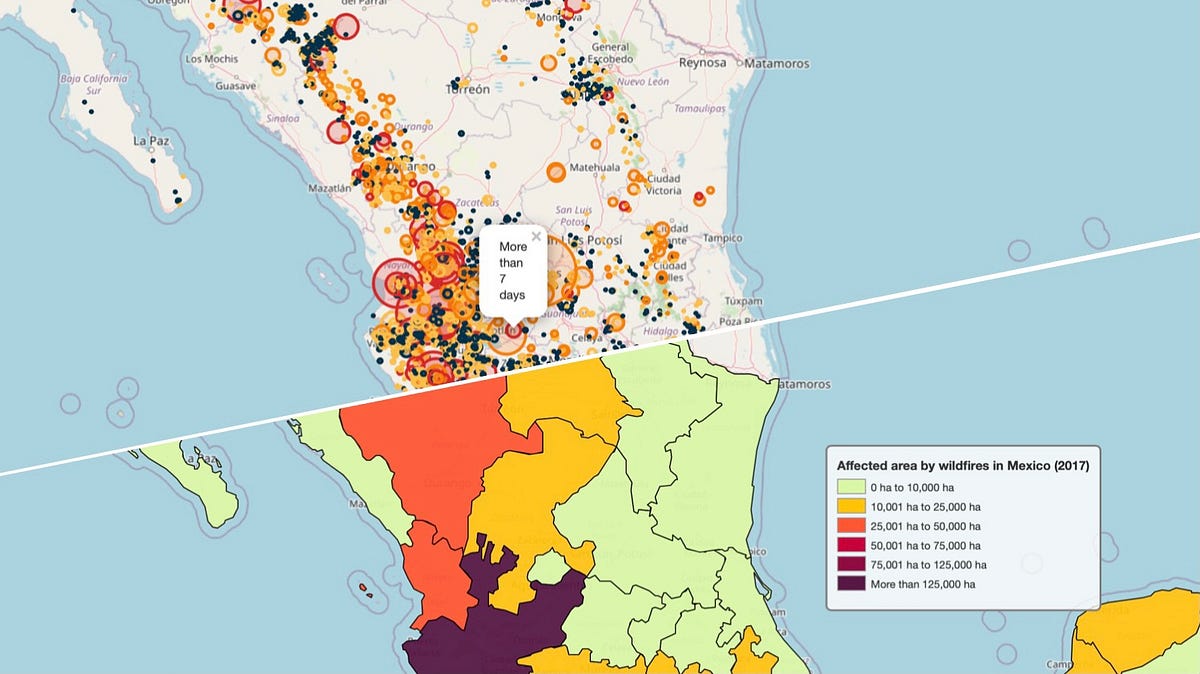 Visualizing Mexican wildfires during 2017 with folium | by Isaac Arroyo ...