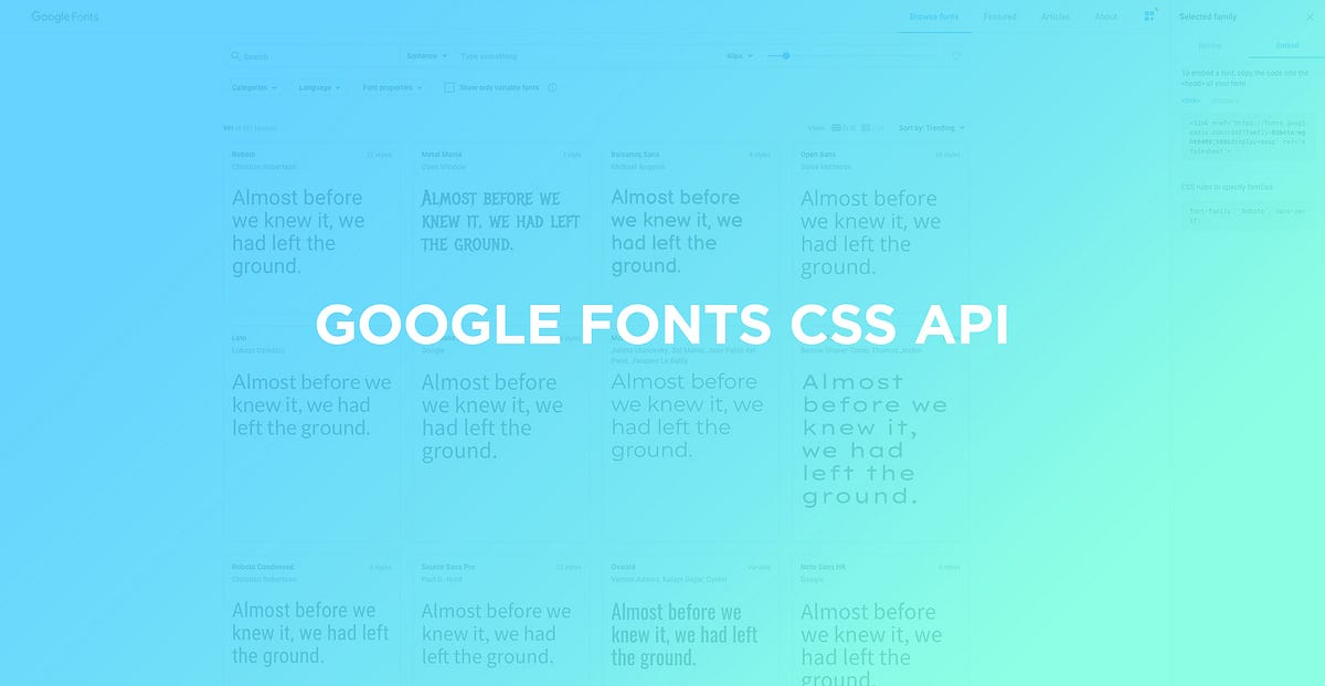 Novinky v Google Fonts CSS API v2 | by Petr Bulánek | SUPERKODERS | Medium