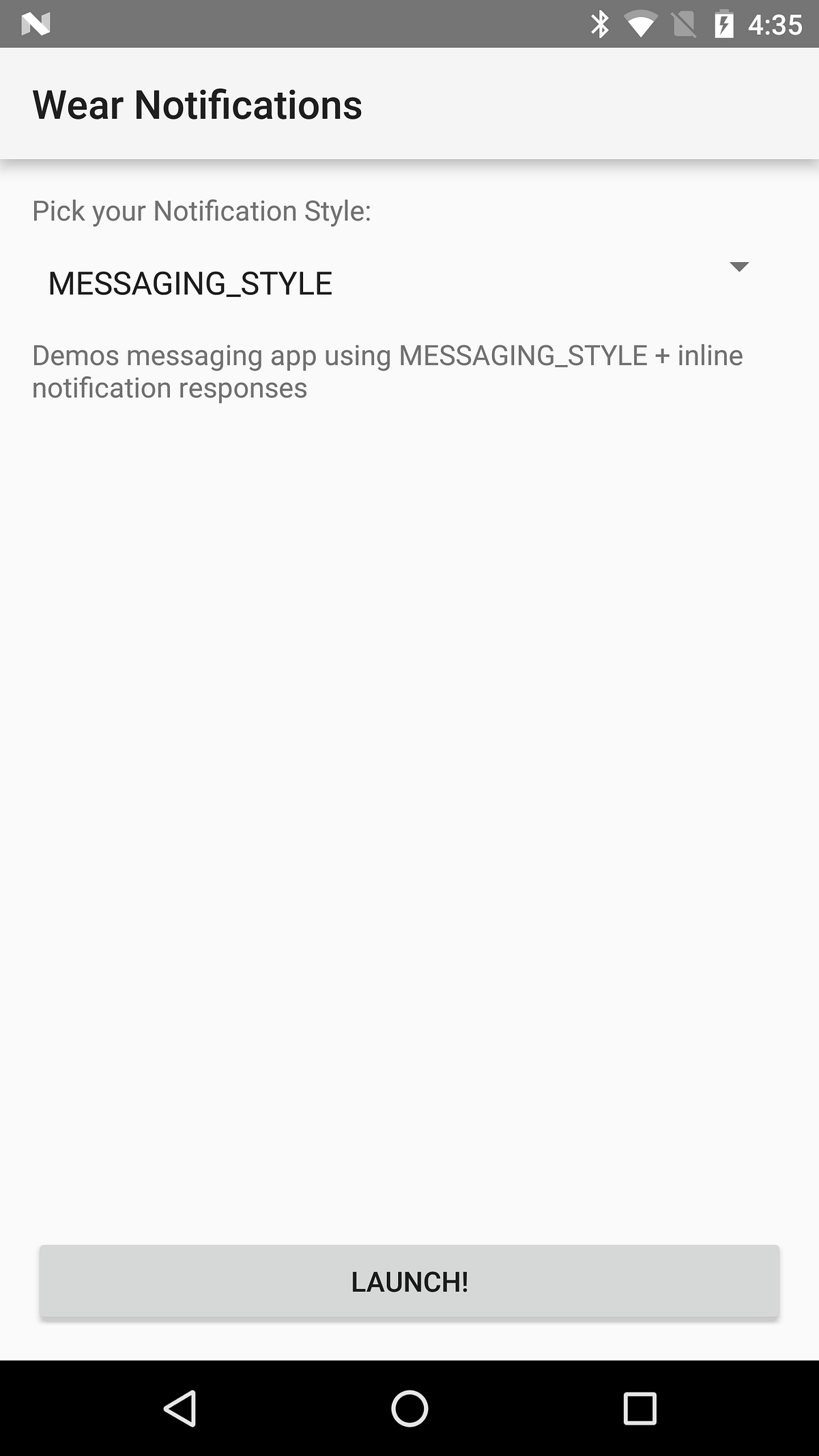 Android Notifications Sample. Sample demonstrates best practices for ...