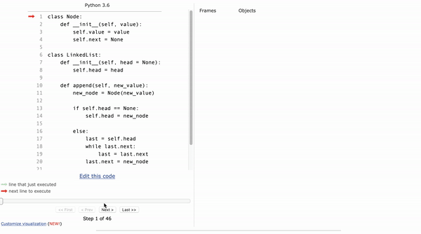 The Python Tutor. A visualization of frame-by-frame code… | by Marco ...