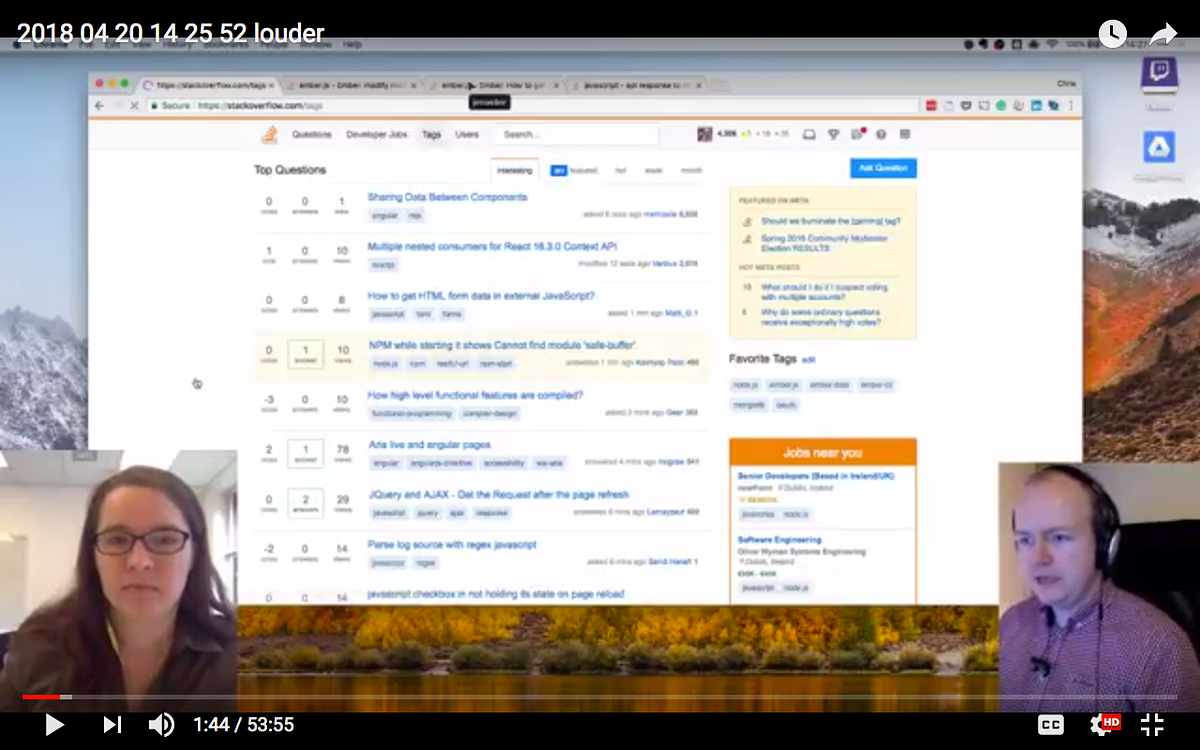 What’s up with Ember.js and Stack Overflow? | by Jen Weber | Frontend Weekly | Medium