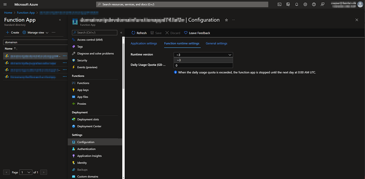 What to do if you can't deploy to your newly created Azure Function App | by Casper Rubæk | Medium
