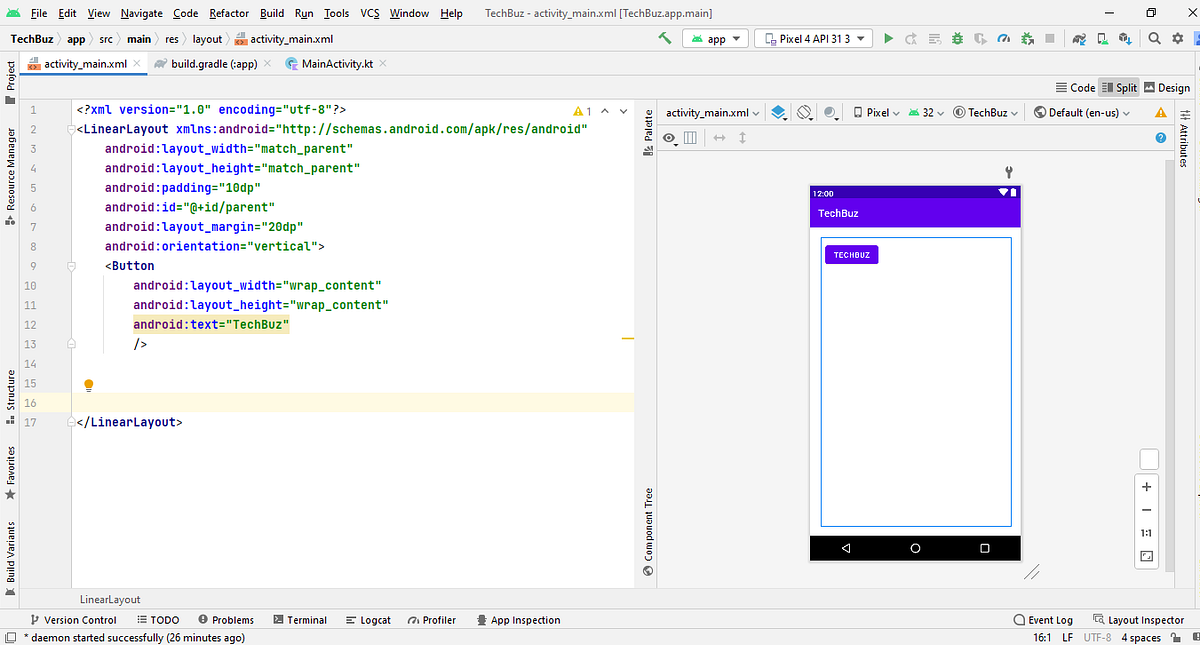 Button in Android development. Button are an important part of app… | by TechBuz | Aug, 2022 ...