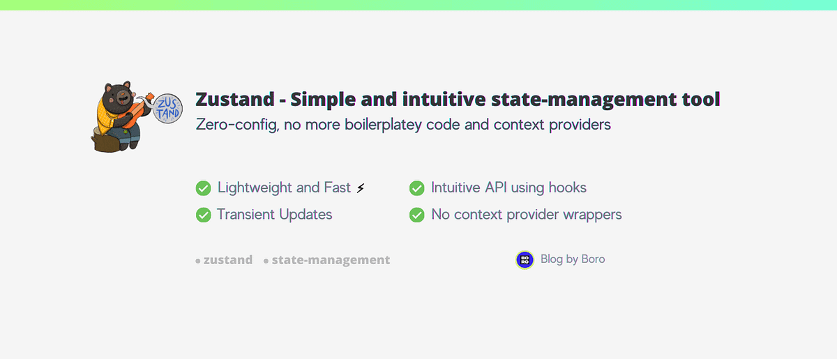 Zustand — A simple, fast, and convenient state-management solution ...
