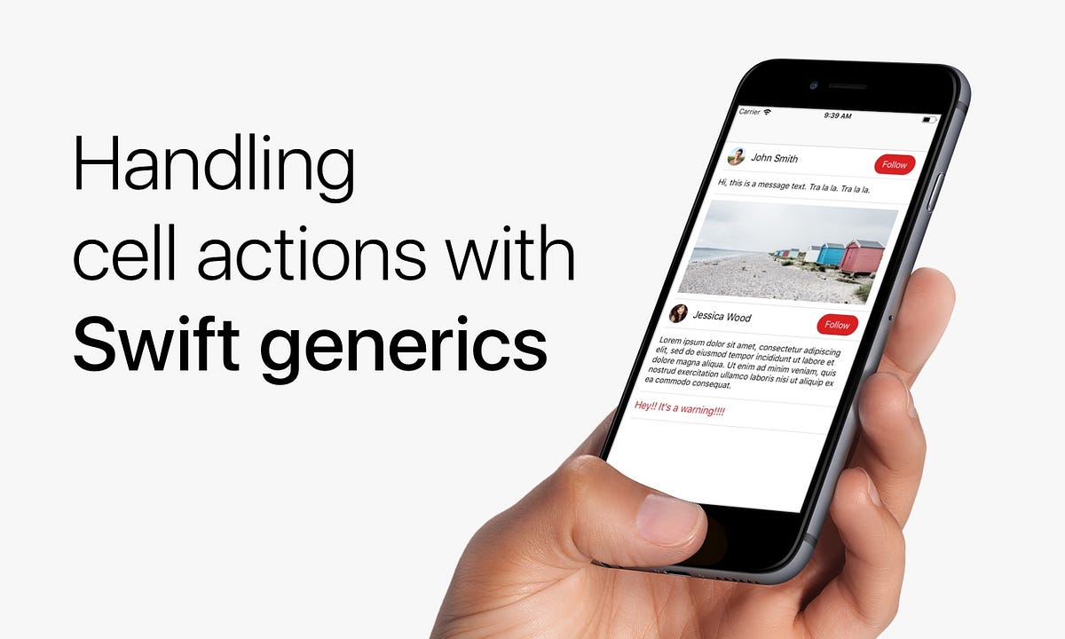 Handling Cell Actions With Swift Generics Chili Labs Medium