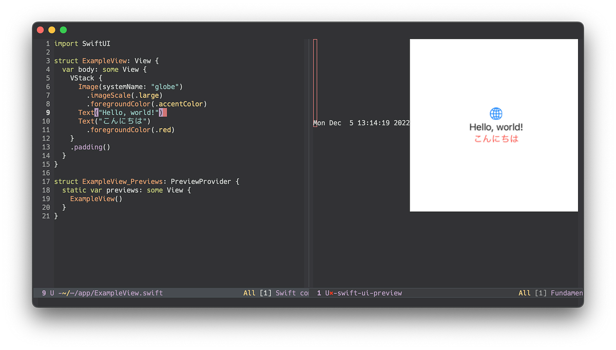 EmacsでSwiftUIのPreviewを表示する. XcodeではSwiftUIをプレビューすることができますが、それと近いことを別… | by Takuma Matsushita ...