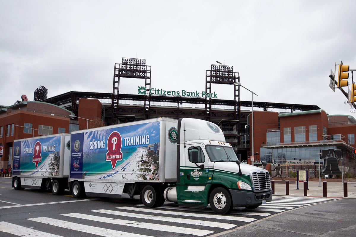 Phillies’ equipment truck completes its trek | by Philadelphia Phillies ...