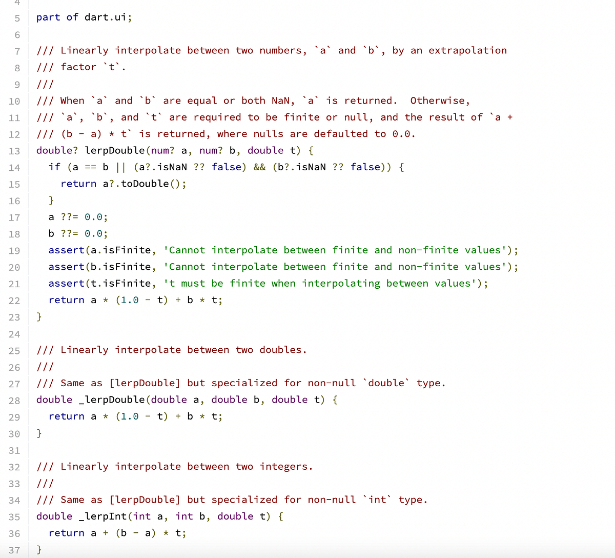 Linear Interpolations or “lerp” in Dart | by Oddmentiusmaximus | Medium