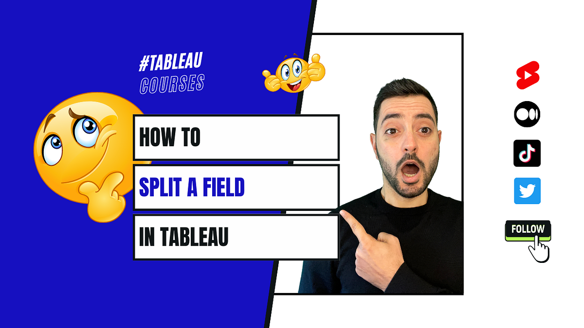 How to Split a Field in Tableau in Just 1 Click | Tableau.Courses