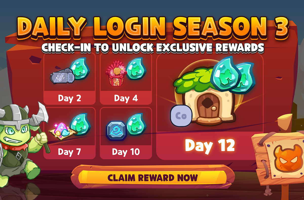 Monsterra Daily Login Competition 3. Check In To Grab Special Rewards ...