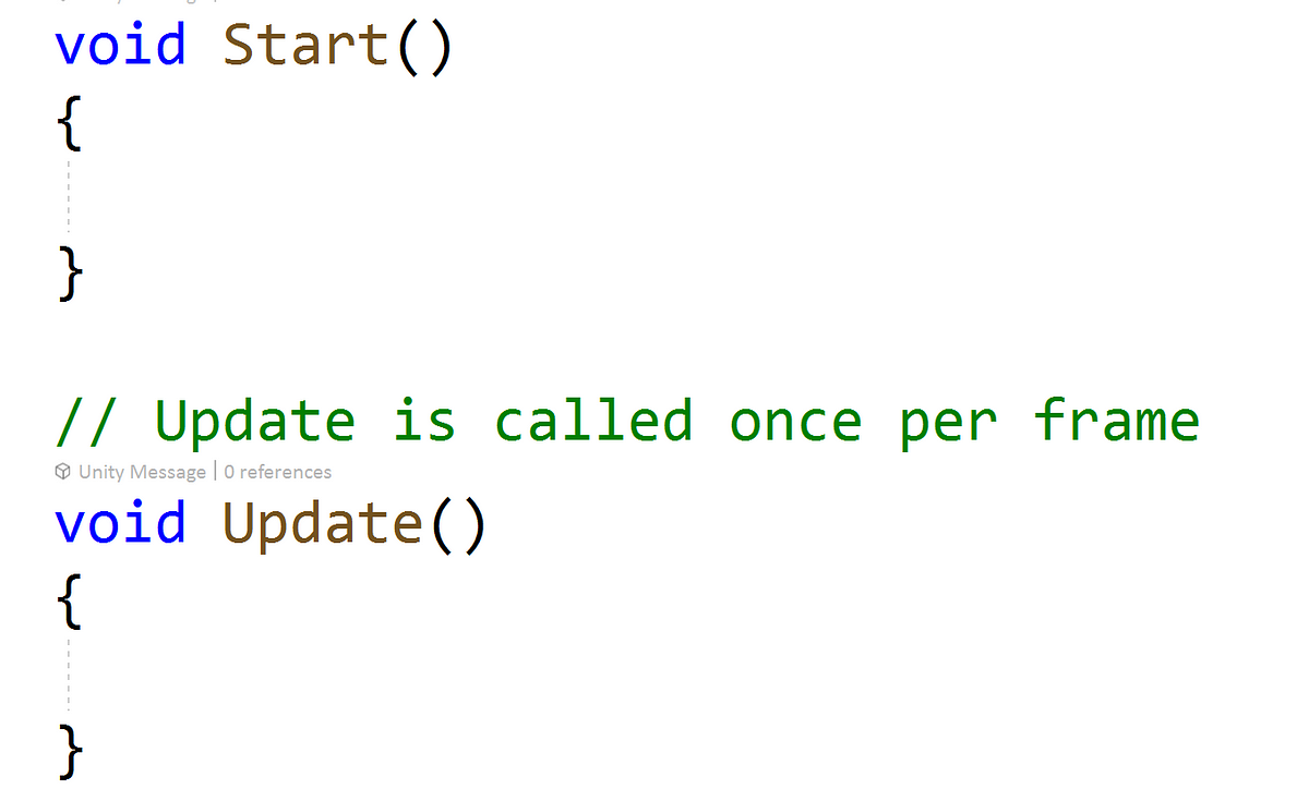 Basic Methods In Unity In Unity All Of Our Classes Have By Josh Watts Medium