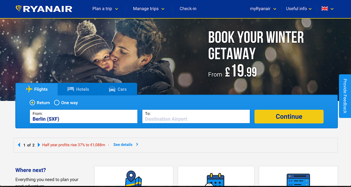 Performance snapshot: Ryanair’s 2015 redesign | by Ben Schwarz ...