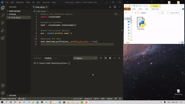Download Display Picture of an Instagram Account Using Python | by Ayushi Rawat | Analytics ...