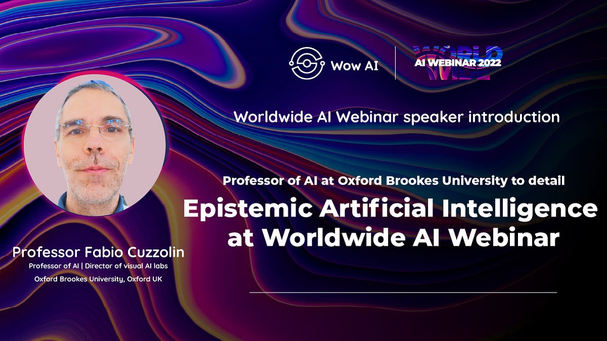 Professor of AI at Oxford Brookes University to detail Epistemic ...