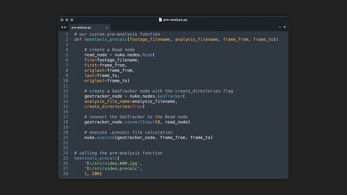How to pre-analyse footages for tracking using Python | by KeenTools ...