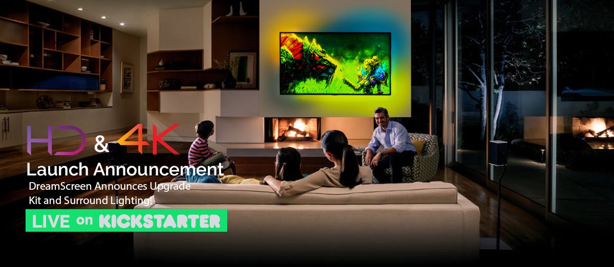 DreamScreen launches Kickstarter for HD & 4K Smart TV Surround Lighting ...