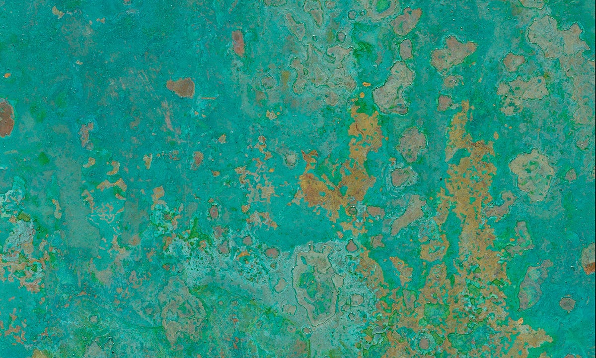 Healing Verdigris.. Many green and blue pigments with a… | by Gigi Lin ...