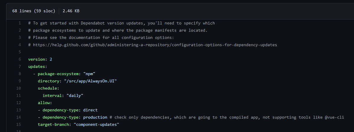 Automated dependabot configuration in GitHub | by Heyko Oelrichs | Medium