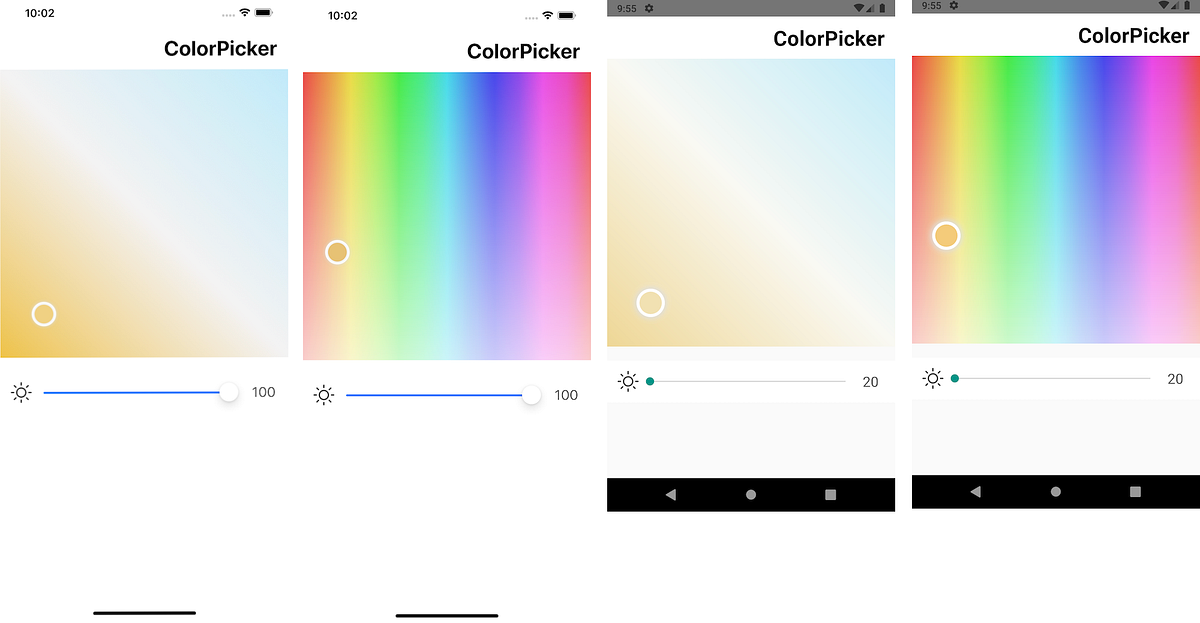 React Native Color Picker. This color picker is designed for IoT… | by Jimmy Tai | Medium