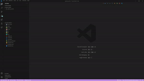 Simple Github ­profile Page Display App Using Github Api And Flutter