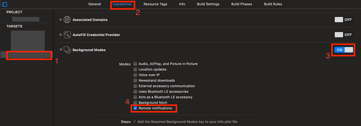 add “remote-notification” to the list of your supported UIBackgroundModes in your Info.plist ...